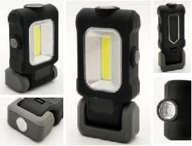 China Mini Portable LED Work Lights Battery Operated ABS Black With Rubber Painting 3W COB for sale