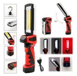 China Rechargeable LED Hand Held Work Light Foldable Power Bank Emergency Light for sale