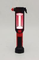 China Functional Battery Powered Portable Work Light With Emergency Hammer And Belt Cutter ABS Plastic 8x3.5x22cm for sale
