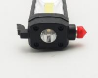 China Functional Battery Powered Portable Work Light With Emergency Hammer And Belt Cutter ABS Plastic 8x3.5x22cm for sale