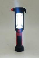 China Functional Battery Powered Portable Work Light With Emergency Hammer And Belt Cutter ABS Plastic 8x3.5x22cm for sale