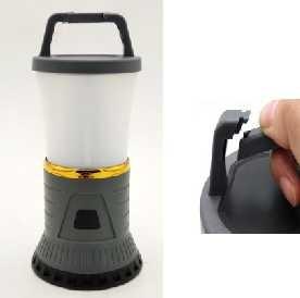 China Outdoor 2 In 1 LED Camping Lantern IP44 LED Camping Lamp 8.5x8.5x19.6cm 42pcs White SMD 6pcs Red LED for sale