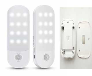 China Rechargeable Cabinet Sensor Light 4.5X12.5X2.2cm Sensor Wardrobe Lights Super Slim Mini Light ABS PS Plastic for sale