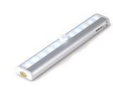 China 10 LED 4AAA Wireless Motion Sensor LED Light Strip Motion Sensor Under Cupboard Lights for sale