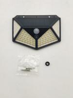 China Outdoor Solar Powered LED Light 100LED ABS 1200Mah Lithium 18650 Solar Powered Led Garden Lights for sale