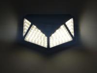 China Outdoor Solar Powered LED Light 100LED ABS 1200Mah Lithium 18650 Solar Powered Led Garden Lights for sale