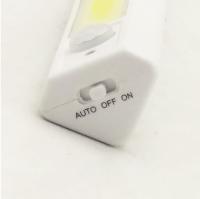 China Battery Triangle LED Cabinet Light With Sensor 270x25x25mm ABS PS Plastic 4W COB for sale