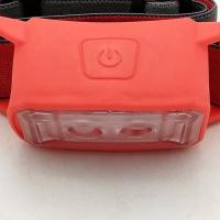 China SMD COB LED Headlamp Silicone Headlamp Red 2xLED 45lm 6M 3AAA LED Light Source for sale