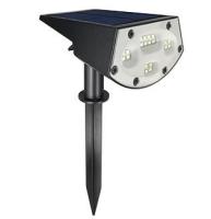 China IP44 ABS Solar Powered LED Lights 1800mah Lithium 18650 Battery 29x11.5x14.2Cm for sale