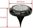 China Small LED Solar Garden Light 4pcs Pack With Stake 10.8x10.8x13.3cm for sale
