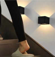 China Aluminum / Plastic LED Wall Light PIR Motion Sensor Light For Children Elders for sale