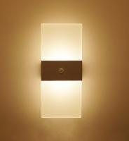 China Acrylics Metal Rechargeable LED Wall Light With PIR Motion Sensor for sale
