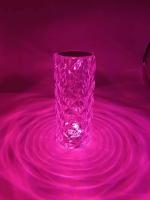 China Rose RGB Battery Operated Baby Table Lamp 3.7V 1200mA With Remote Control for sale