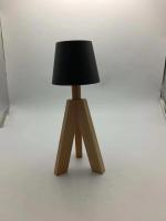 China Rechargeable Wooden Base Battery Operated Night Light For Nursery 200lm for sale