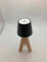 China Rechargeable Wooden Base Battery Operated Night Light For Nursery 200lm for sale