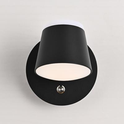 China Aluminum PC Rechargeable LED Wall Light Energy Saving Lighting White / Black for sale