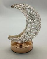 China Battery Powered Night Light Moon Shape Rechargeable Table Lamp 3.7V 1200mA 18650 Lithium Battery for sale