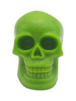 China 3pk-Green Wax Plastic Skull LED Light 8*11*10cm CR2032 Button Cell Battery for sale