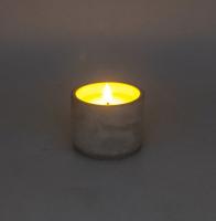 China Christmas Halloween Cement LED Candle Light 10*10*7.8(9.2)Cm 485g for sale