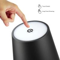 China Rechargeable 3 In 1 Battery Operated Table Lamp IP44 Warm White Iron metal+ABS 150lm for sale