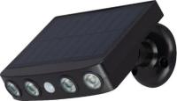 China 14x11x3cm Solar Powered Waterproof Outdoor Lights IP65 Solar Sensor Light PC+ABS 4pcs LED 4W 5V 300ma for sale