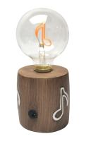 China 655g LED Filament Lamp With Note Resin 2AA 8*8*18 Cm 8*8*12 Cm for sale