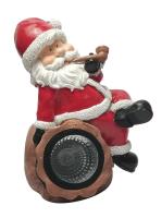 China Santa Claus Weather Resistant Solar Powered LED Light 7*7cm White LED Spot Light for sale