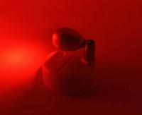 China RGB Remote Spotlight With Adjustable Angle 1*RGB5050 0.5W ABS White Silver 76*73mm for sale
