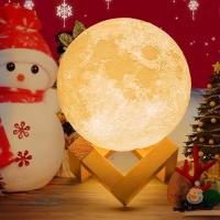 China Rechargeable Moon Lamp Dia 14.5cm 3D Moon Lights For  Adult Kids Bedroom Christmas Gifts for sale