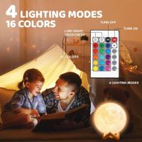 China Rechargeable Moon Lamp Dia 14.5cm 3D Moon Lights For  Adult Kids Bedroom Christmas Gifts for sale