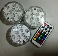 China IP68 Waterproof LED Pool Light Underwater Light LED RGB Submersible Swimming Pool Lamp Remote Control for sale