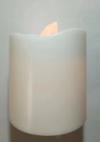 China Blazing LEDz 2PK LED White Votive Candle Yellow Flickering Flame CR2032 Battery Included for sale