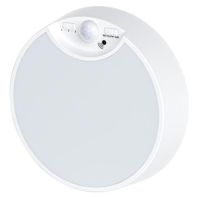 China ABS PC Round LED Motion Ceiling Light Battery Powered 1.2W 120*2835 DC6V 250Lumen RA80 for sale