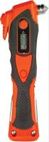 China 7 In 1 Multifunction Auto Tool Tire Pressure Gauge Warning Light Siren Hammer Safe Belt Knife Flashlight Screwdriver for sale