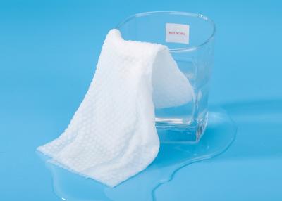 China Pearl Pattern 80g Spunlace Nonwoven Fabrics Raw White for sale
