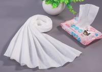 China Wet Wipes Fabric Embossed Pattern Raw White Spunlace Nonwovens 30g-120g/M² for sale