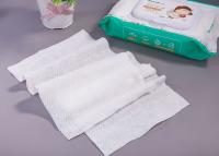 China 50g Raw White Spunlace Nonwoven Fabrics Pearl Pattern for sale