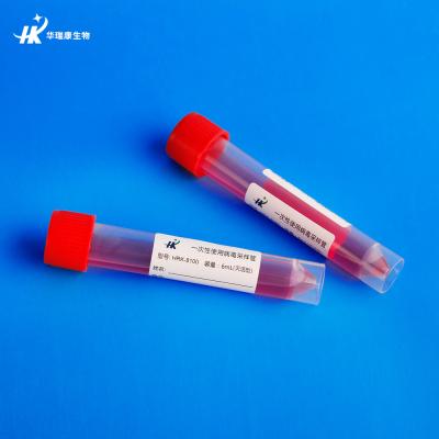 China Medical Disposable sterile inactivated Virus transport medium medical nylon flocked swab oropharyngeal sampling kit 6ML for sale