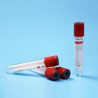 China Red Closure Vacuum Blood Collection Tube Plain With No Additive for sale