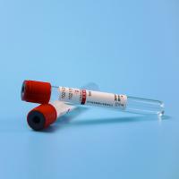 China Red Closure Vacuum Blood Collection Tube Plain With No Additive for sale