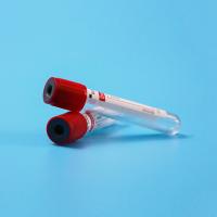 China Red Closure Vacuum Blood Collection Tube Plain With No Additive for sale