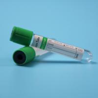 China Disposable Vacuum Lithium / Sodium Heparin Blood Collection Tube with Green Top for sale