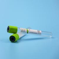 China Disposable Vacuum Lithium / Sodium Heparin Blood Collection Tube with Green Top for sale