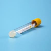 China Disposable Pet Vacuum Blood Collection Tube , Yellow Gel Clot Activator Tube for sale