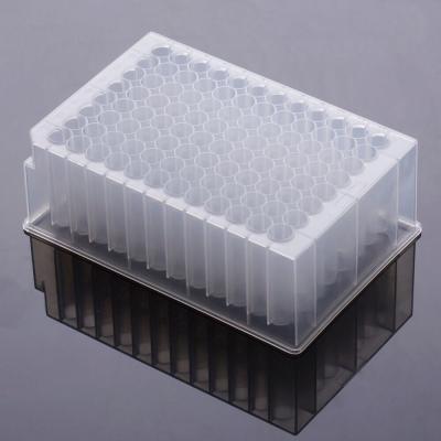 China 2.2ml Round Bottom 96 Well PCR Plate Dnase RNase Free Stackable for sale