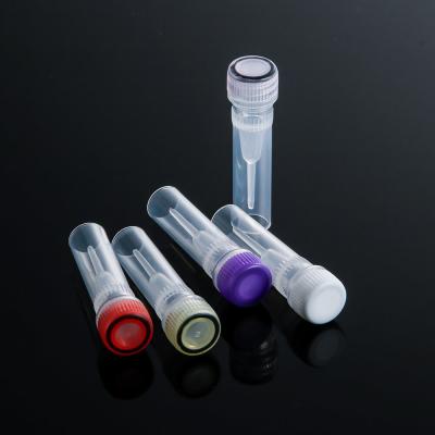 China Medical Consumables 0.5 Ml Cryovials with internal screw cap no leakage for sale
