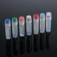 China PP Screw Cap Cryovials Liquid Nitrogen 12*45mm With Silicone Gel O Ring for sale