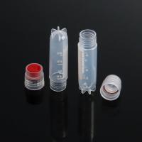 China PP Screw Cap Cryovials Liquid Nitrogen 12*45mm With Silicone Gel O Ring for sale