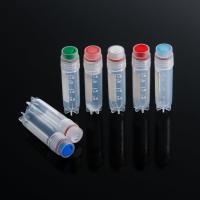 China PP Screw Cap Cryovials Liquid Nitrogen 12*45mm With Silicone Gel O Ring for sale