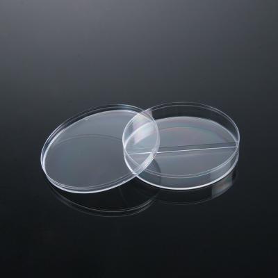 China CE Cell Culture Petri Dish Size 90mm Single direction lid design for sale